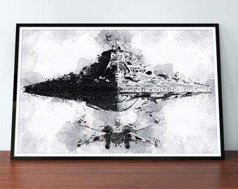 Star Destroyer Canvas Wall Art - Etsy