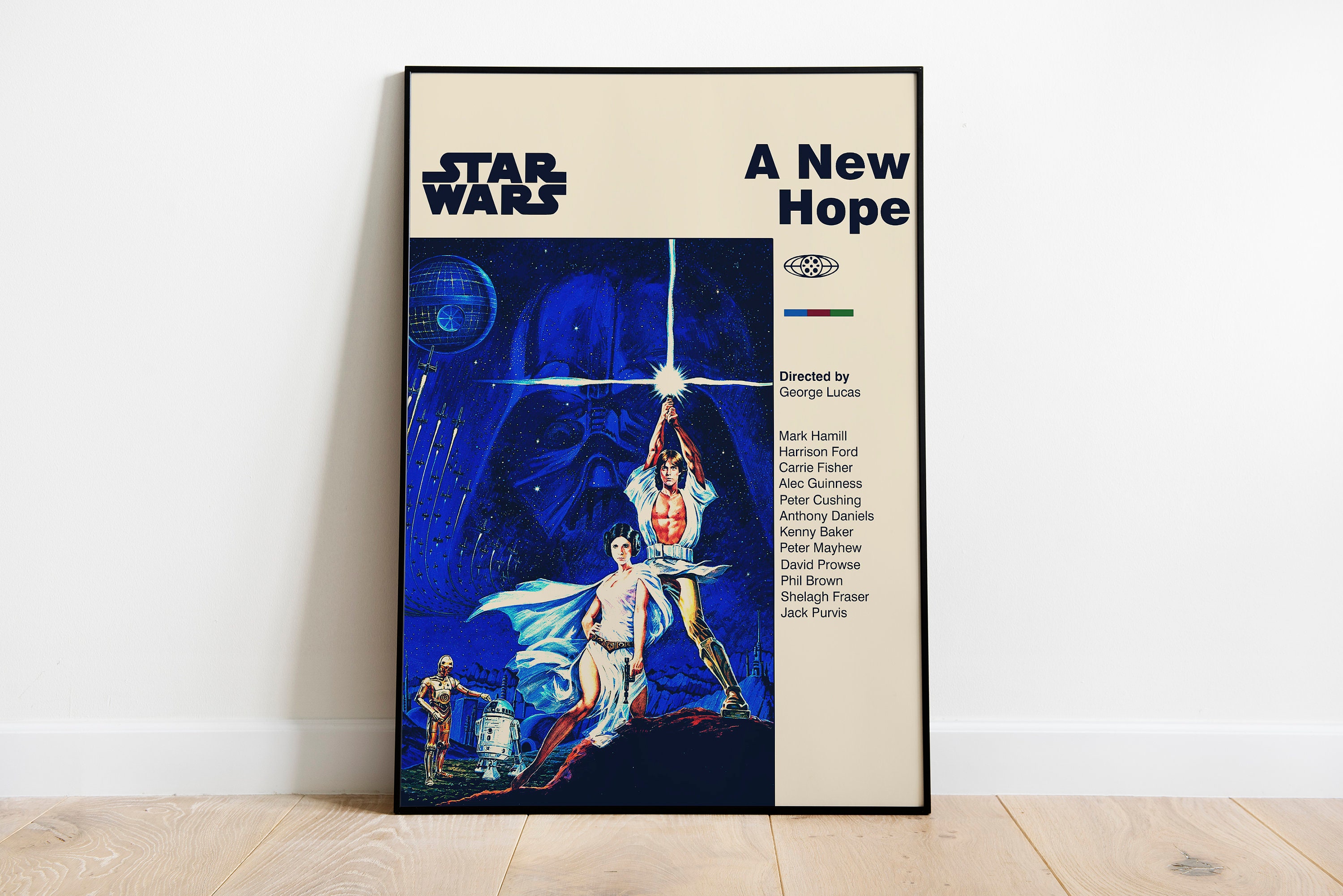 STAR WARS POSTER A New Hope Poster Mid Century Modern - Etsy