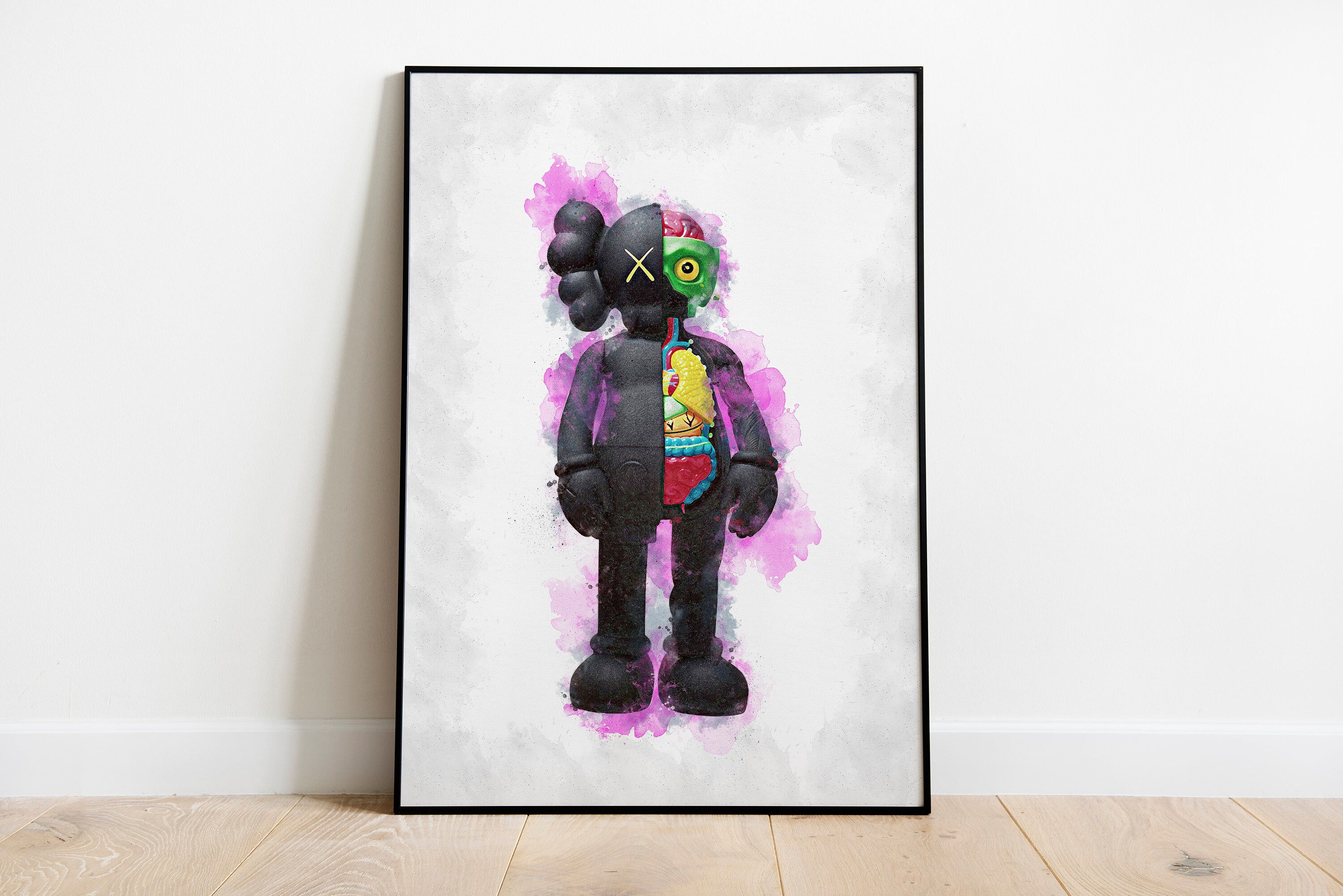 KAWS POSTER Digital Art Instant Download Printable Art Watercolor Art ...