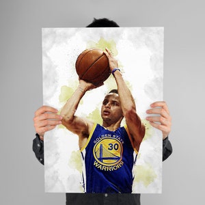 STEPHEN CURRY Sport Poster NBA Poster Basketball Player Poster Digital ...