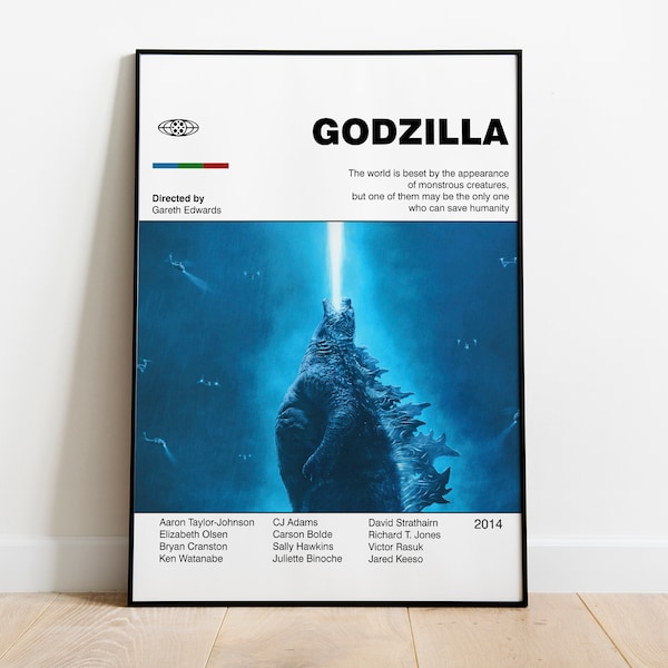 Godzilla Poster - Etsy