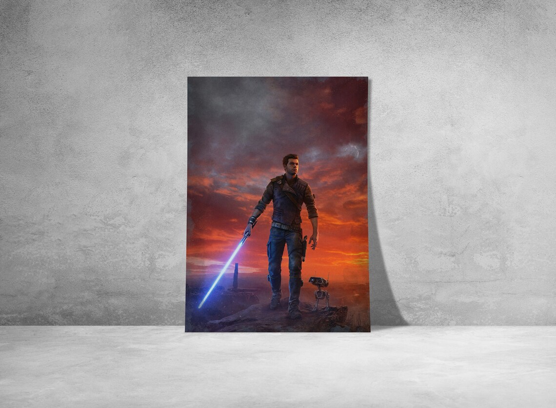 CAL KESTIS POSTER Star Wars Poster Jedi Poster Watercolor Art Digital ...
