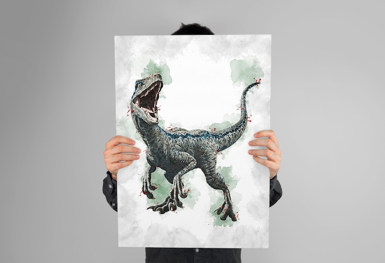 RAPTOR POSTER Dinosaur Poster Velociraptor Poster - Etsy