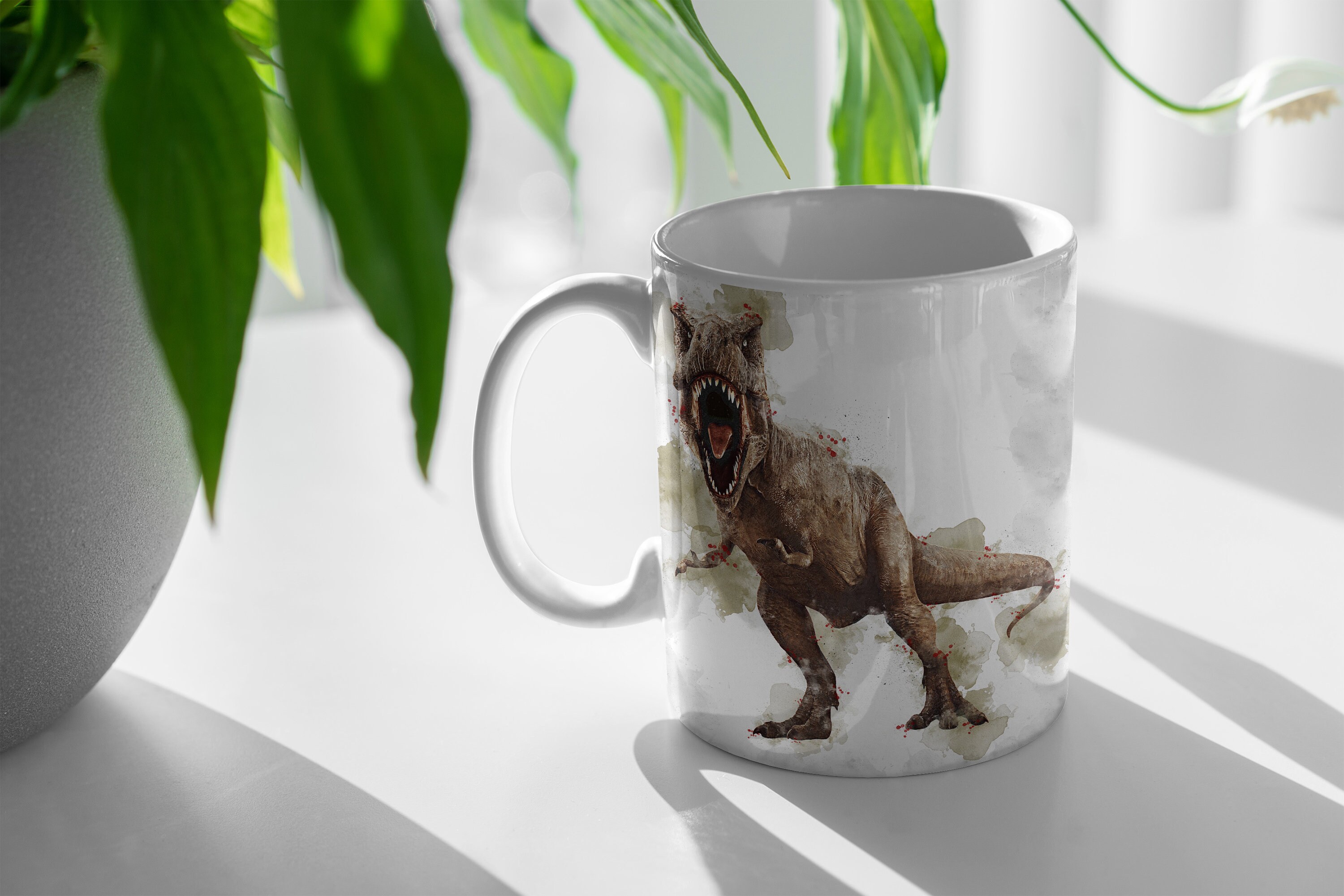 T-REX POSTER Dinosaur Poster Tyrannosaurus Rex Poster Watercolor Art ...