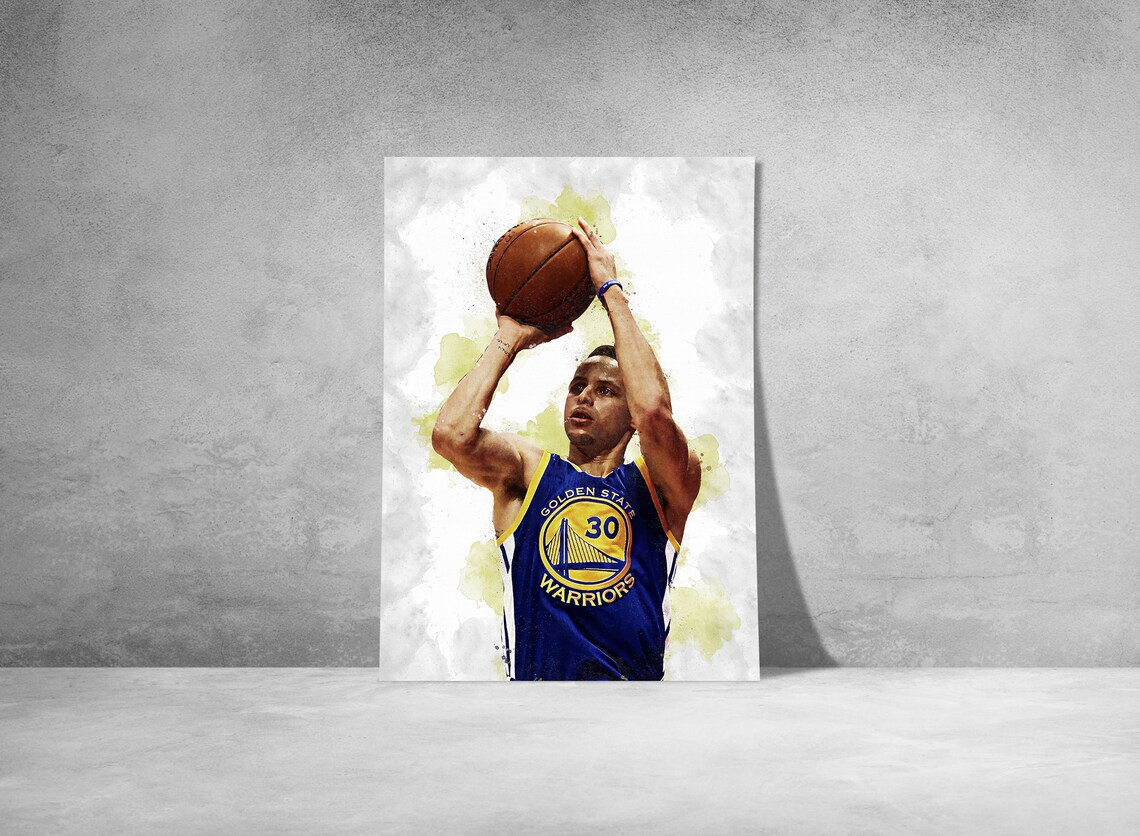 STEPHEN CURRY Sport Poster NBA Poster Basketball Player Poster Digital ...