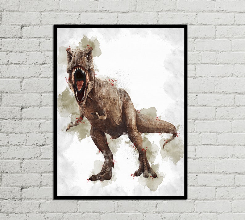 T-REX POSTER Dinosaur Poster Tyrannosaurus Rex Poster | Etsy
