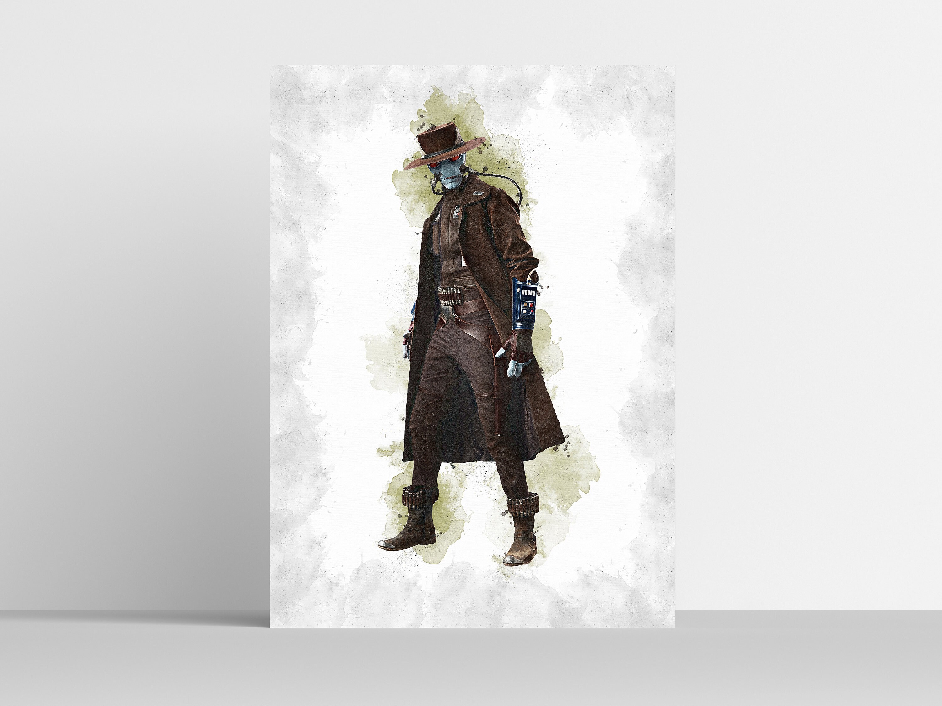 CAD BANE POSTER Star Wars Poster Book of Boba Fett Poster Watercolor ...