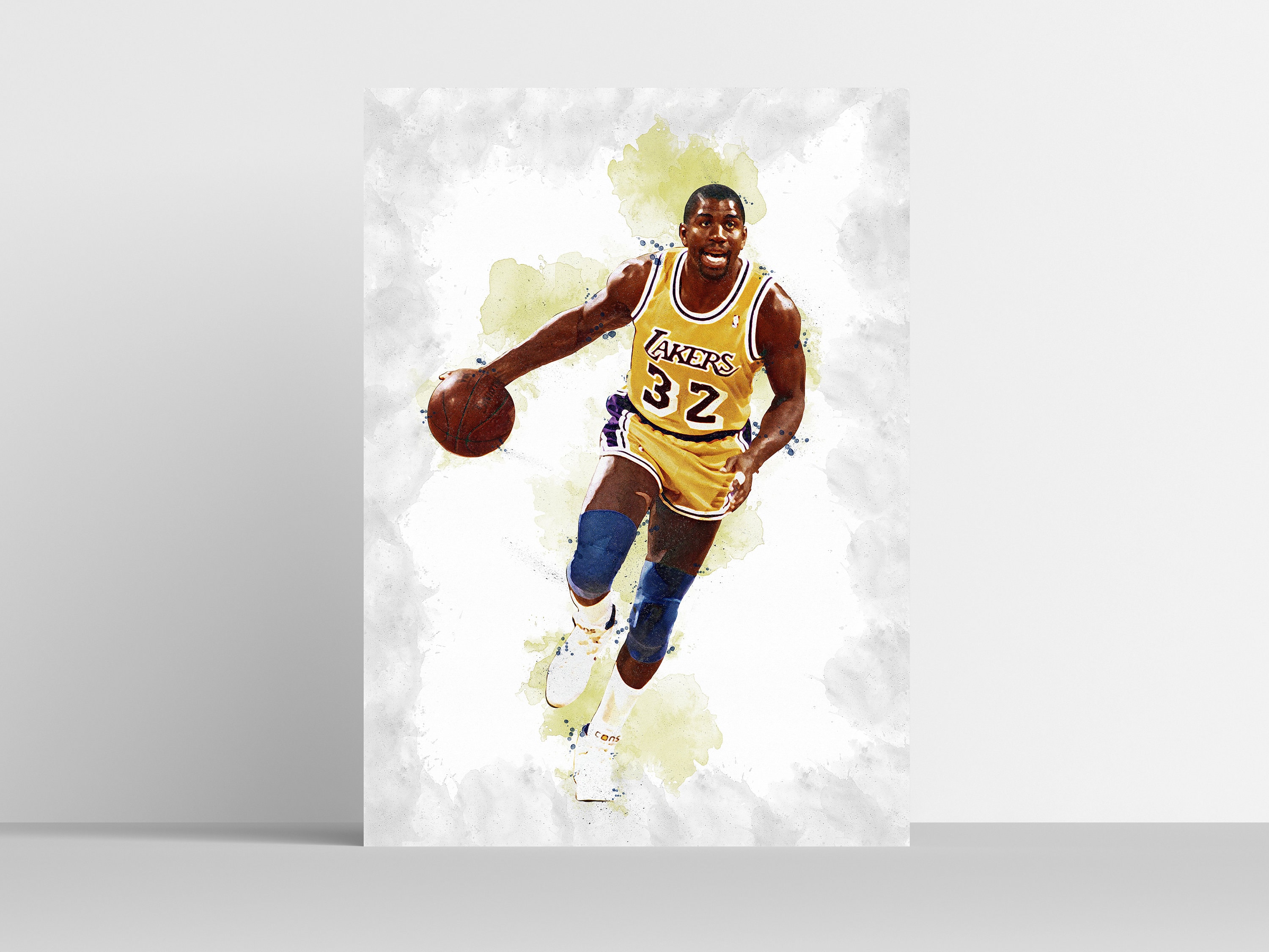 MAGIC JOHNSON Sport Poster NBA Poster Basketball Player - Etsy
