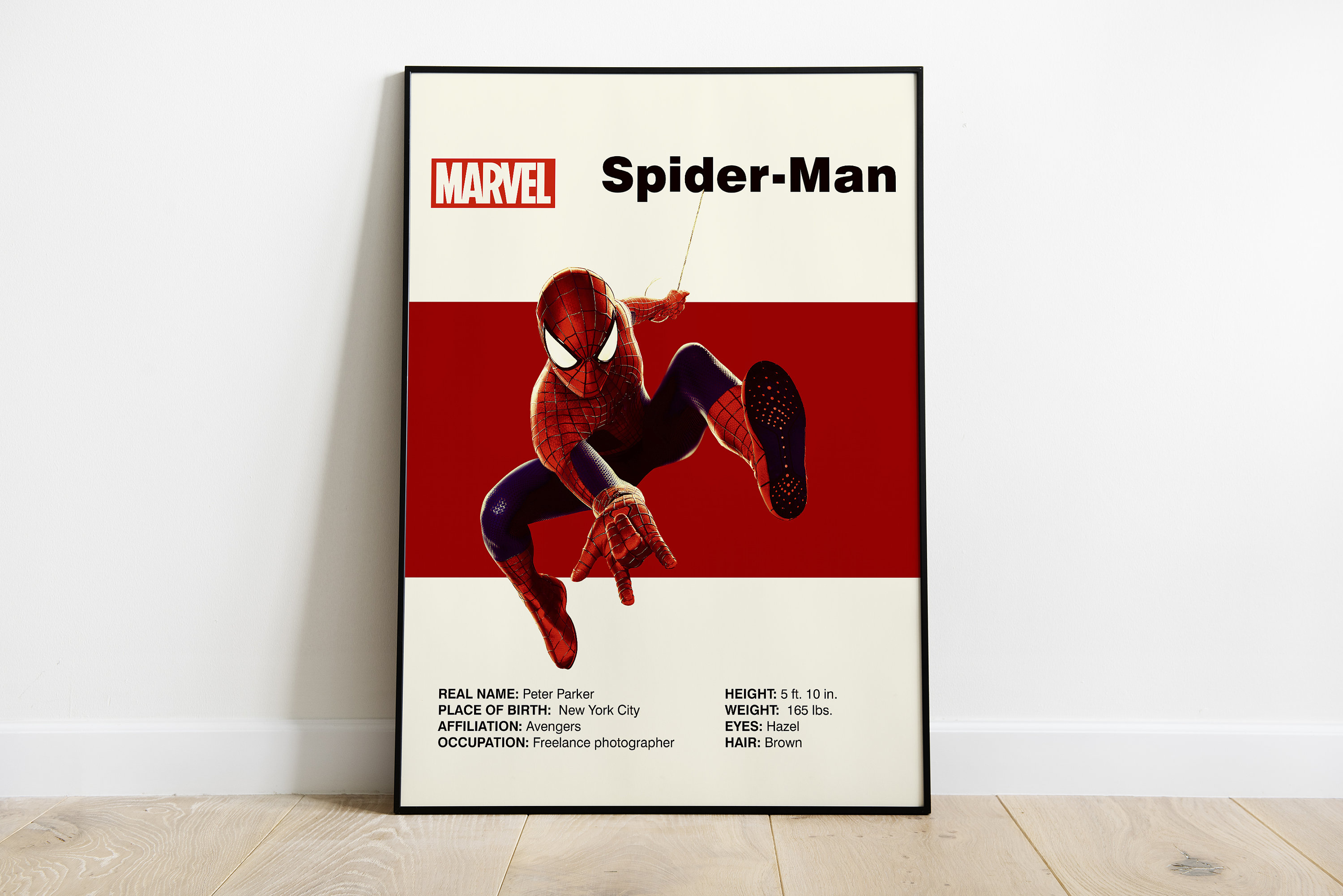 SPIDER-MAN POSTER Marvel Poster Avengers Poster Mid Century Modern ...