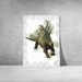 STEGOSAURUS POSTER Dinosaur Poster Stegosaurus Print Watercolor Art ...