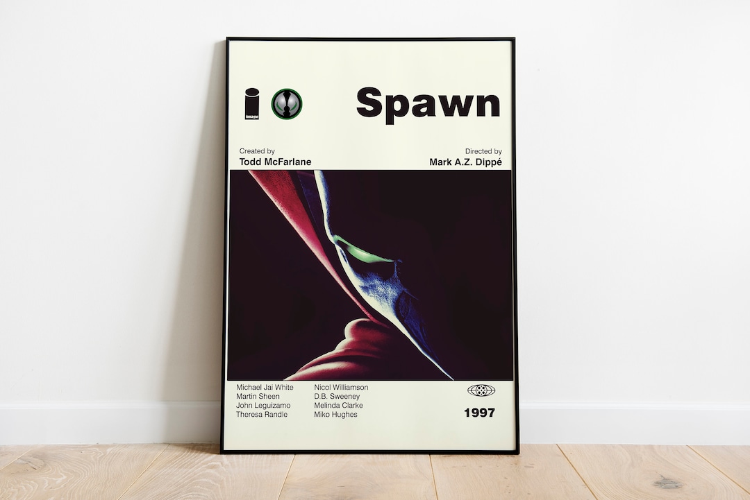 SPAWN POSTER Mid Century Modern Poster Minimal Art Wall Art Digital Art ...