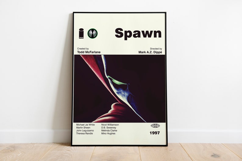 SPAWN POSTER Mid Century Modern Poster Minimal Art Wall - Etsy