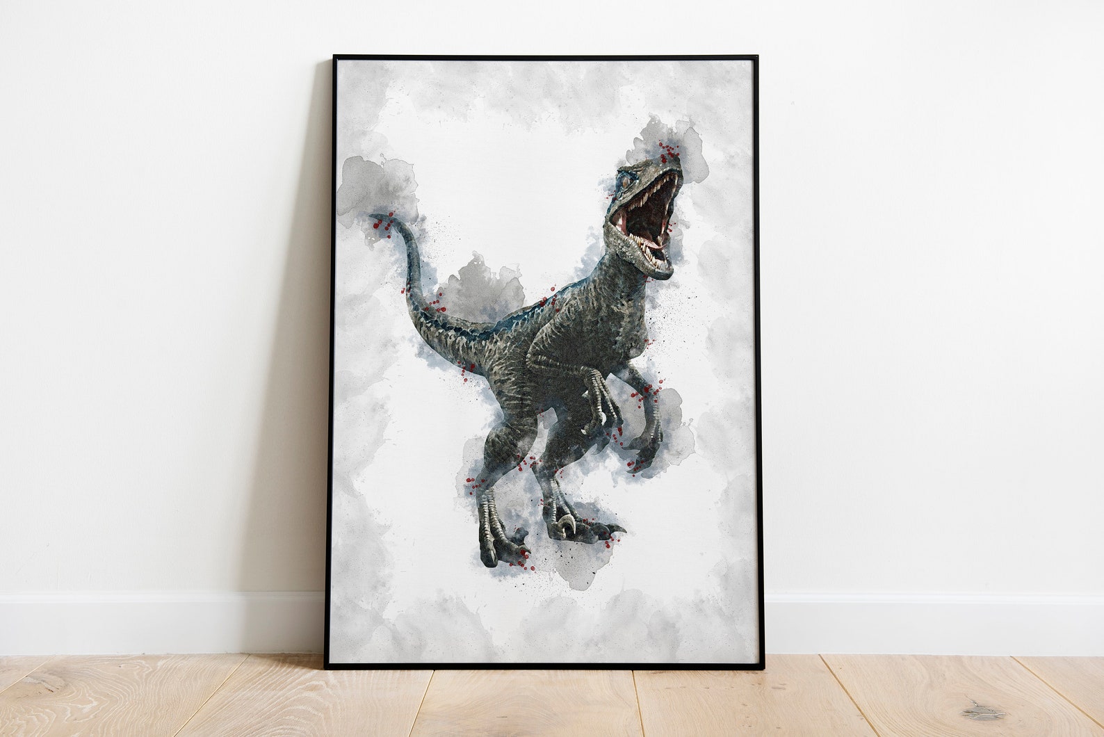 RAPTOR POSTER Dinosaur Poster Velociraptor Poster | Etsy