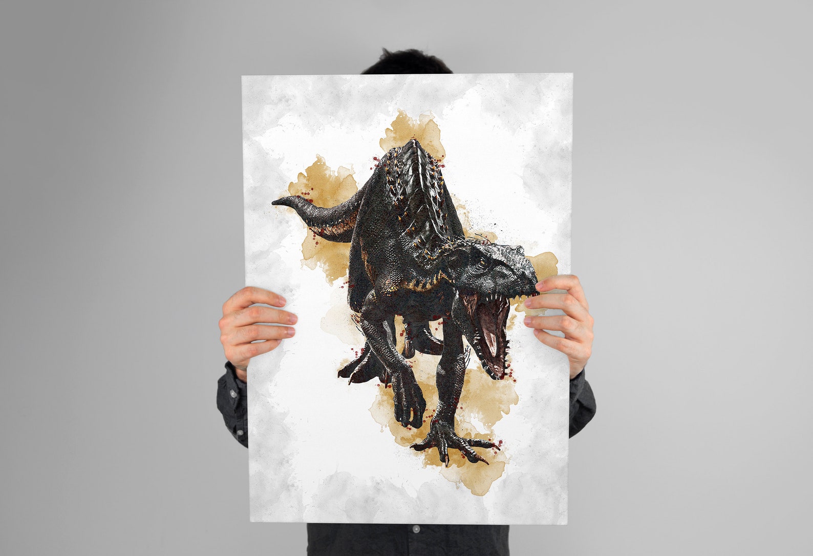 SCORPIUS REX POSTER Dinosaur Poster Scorpius Rex Print Watercolor Art ...