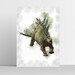 STEGOSAURUS POSTER Dinosaur Poster Stegosaurus Print Watercolor Art ...