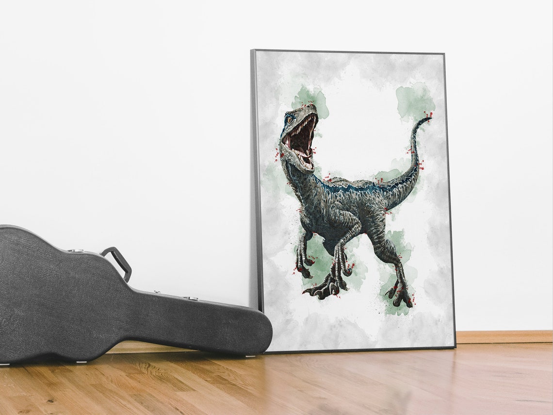 RAPTOR POSTER Dinosaur Poster Velociraptor Poster - Etsy