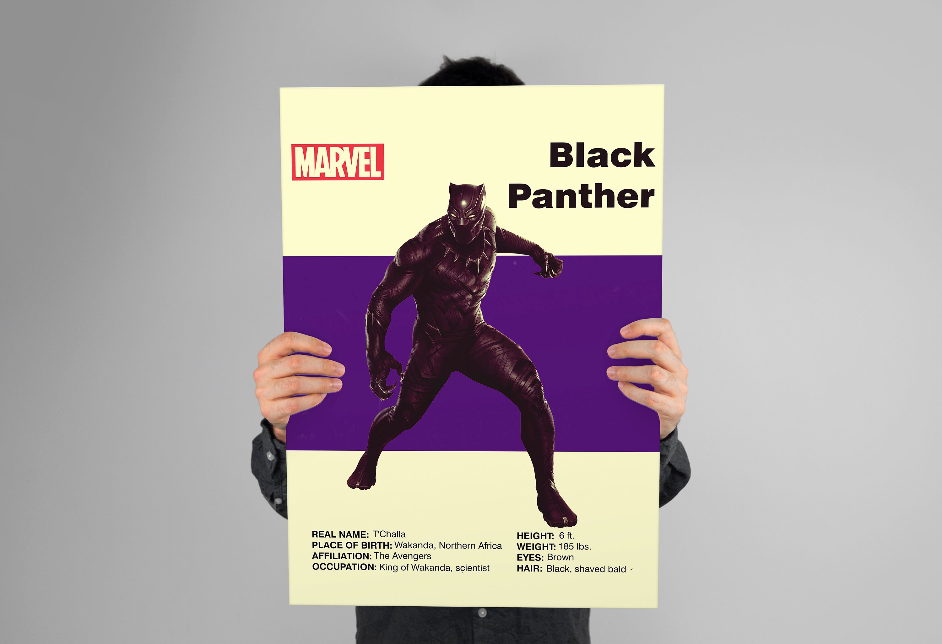 BLACK PANTHER POSTER Marvel Poster Avengers Poster Mid - Etsy