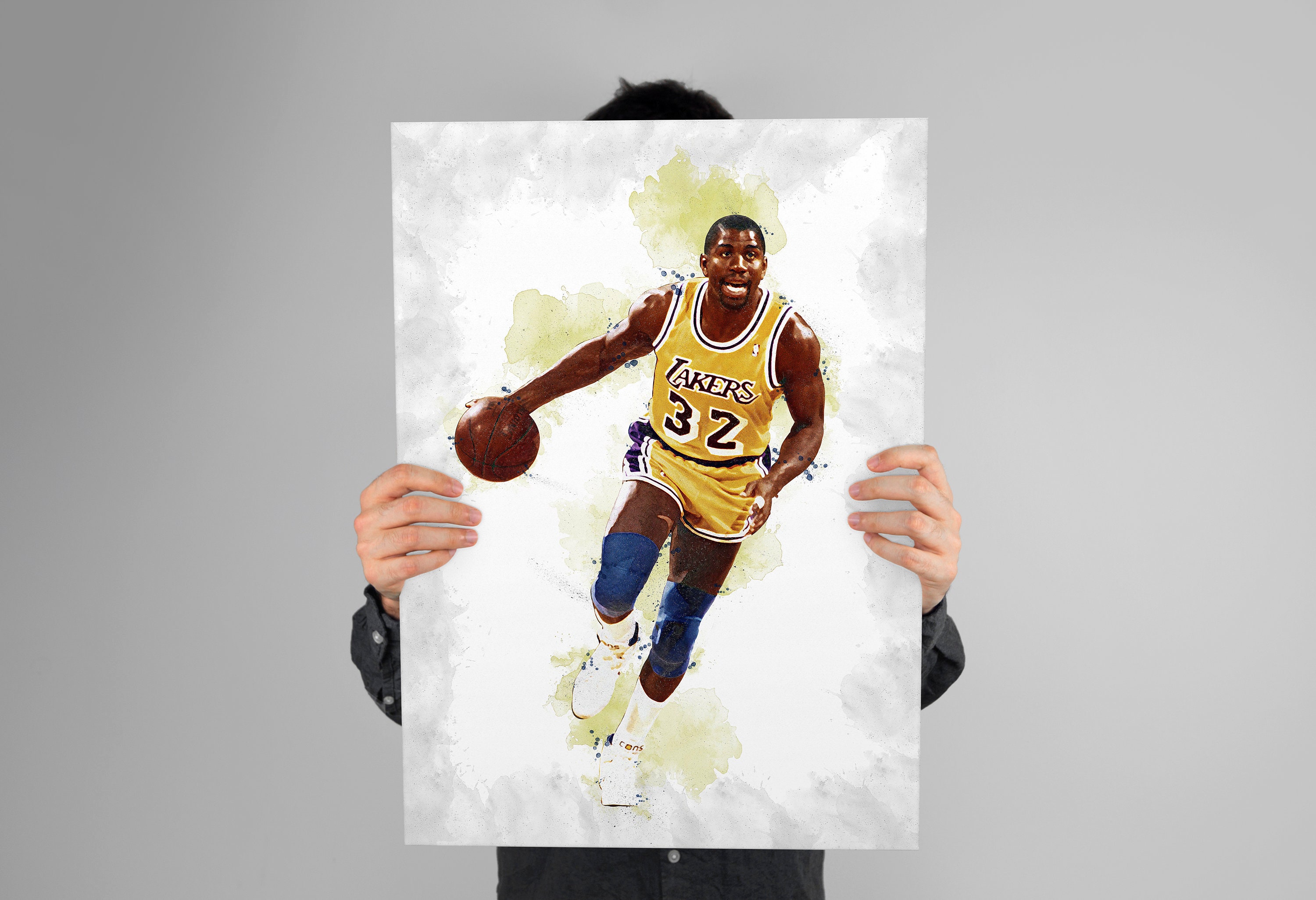 MAGIC JOHNSON Sport Poster NBA Poster Basketball Player - Etsy