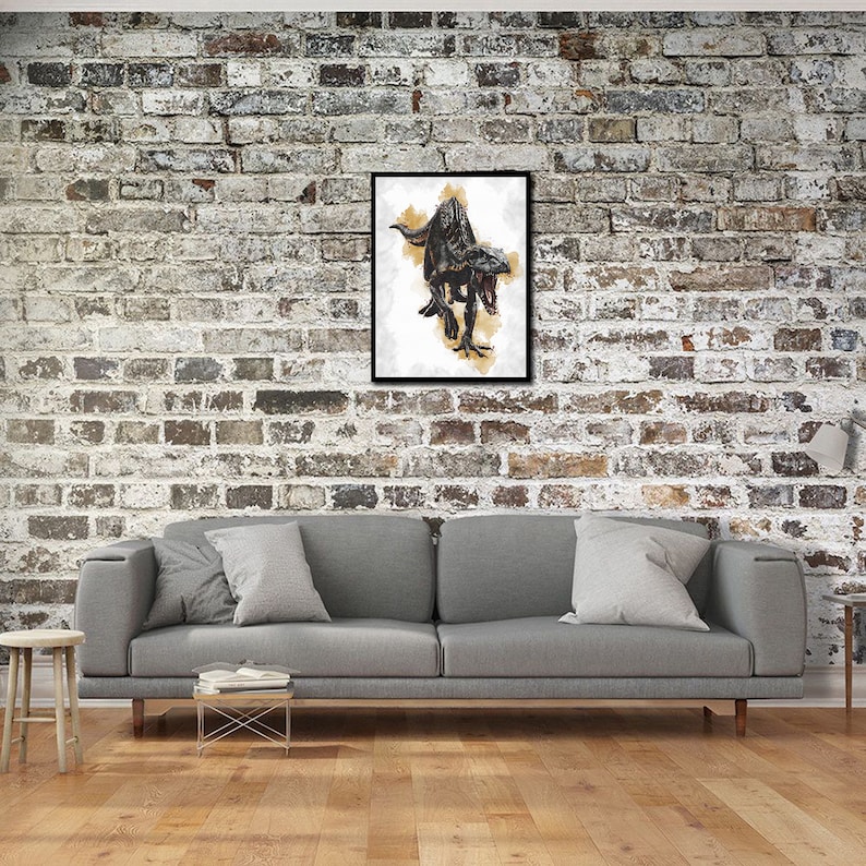 SCORPIUS REX POSTER Dinosaur Poster Scorpius Rex Print Watercolor Art ...