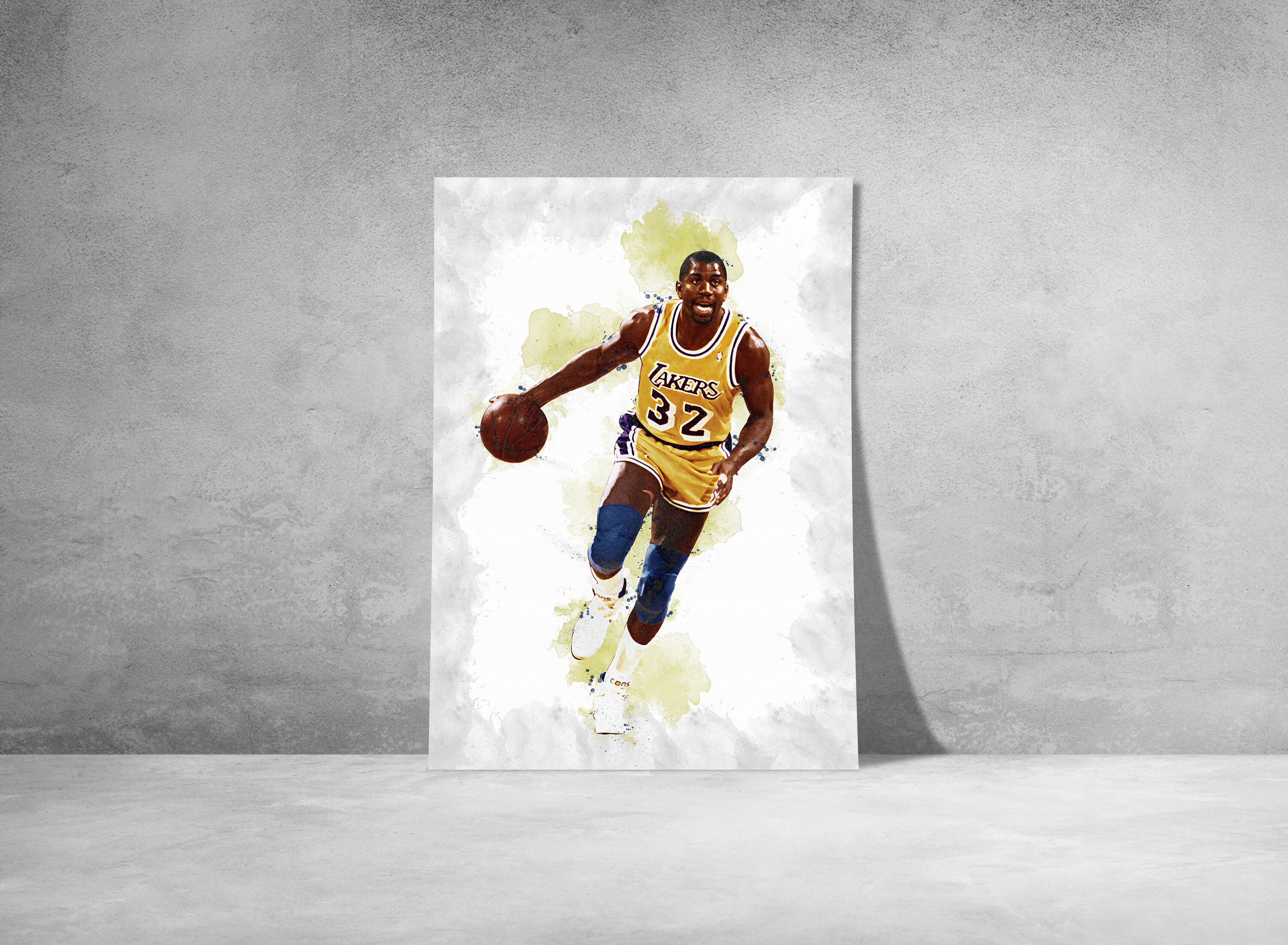 MAGIC JOHNSON Sport Poster NBA Poster Basketball Player - Etsy