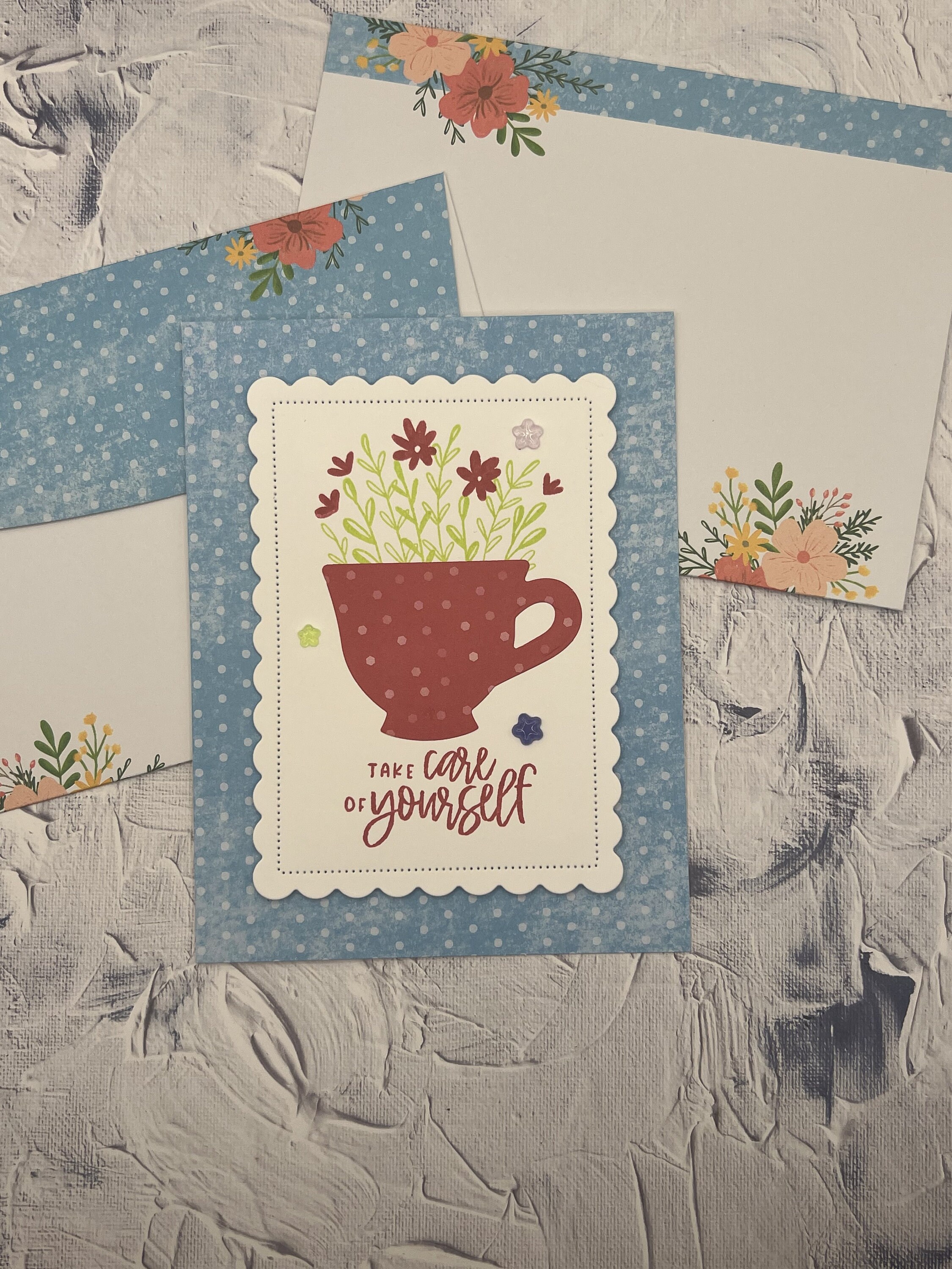 Tea Cup Card Set - Etsy