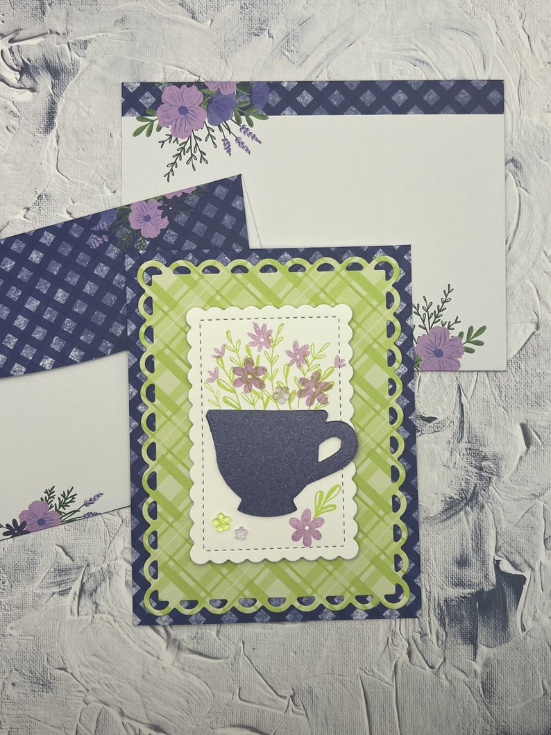 Tea Cup Card Set - Etsy