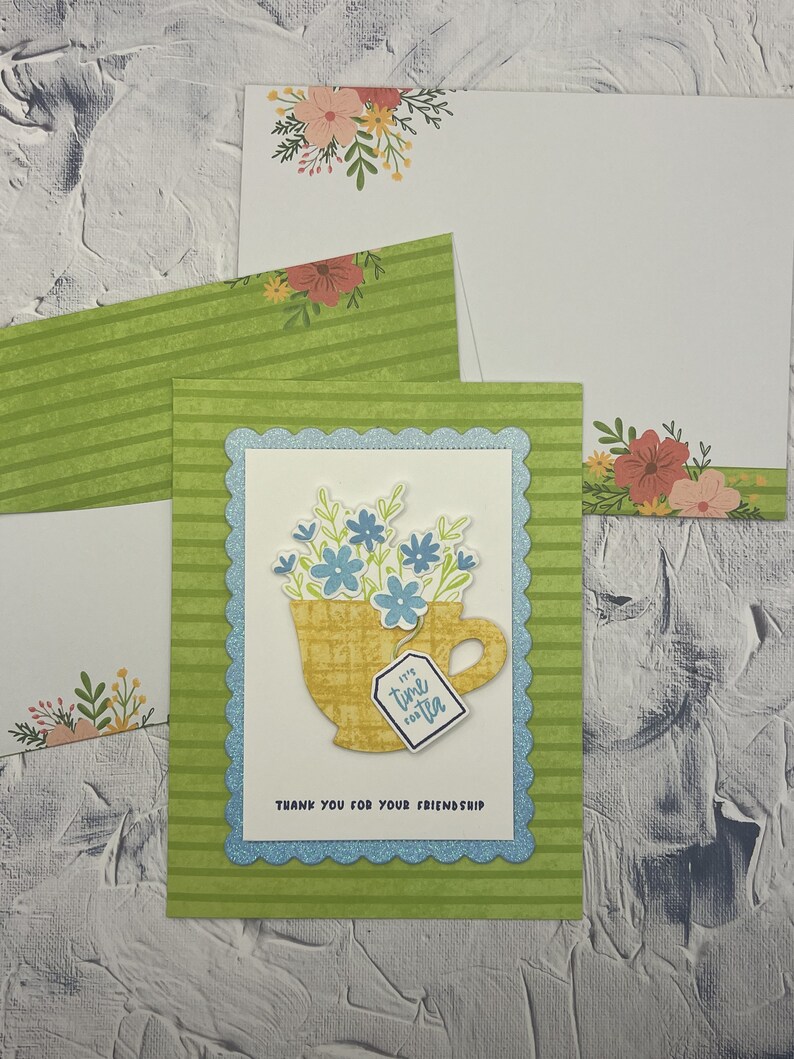 Tea Cup Card Set - Etsy