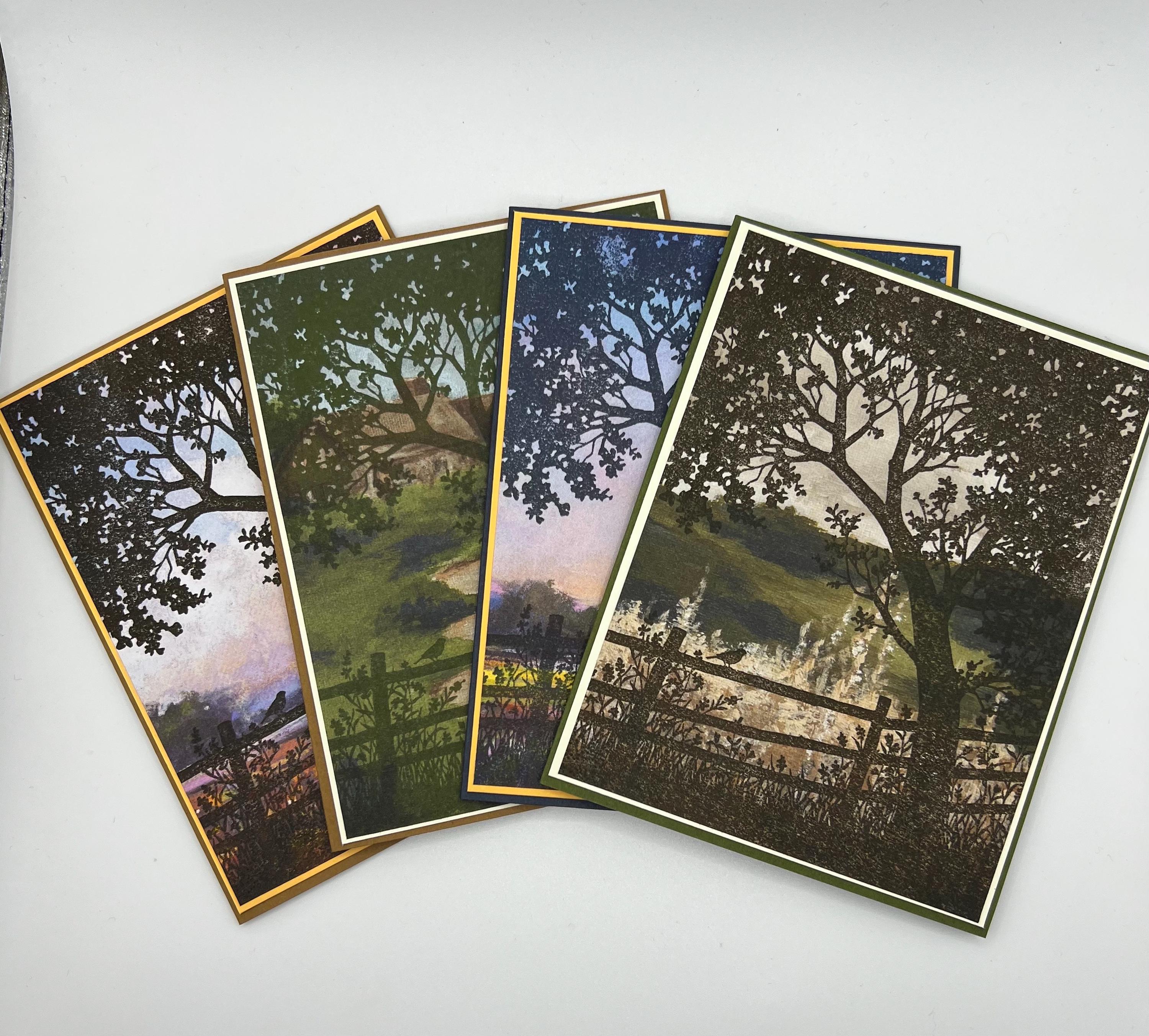Handmade Card Set Peaceful View, Stampin Up - Etsy