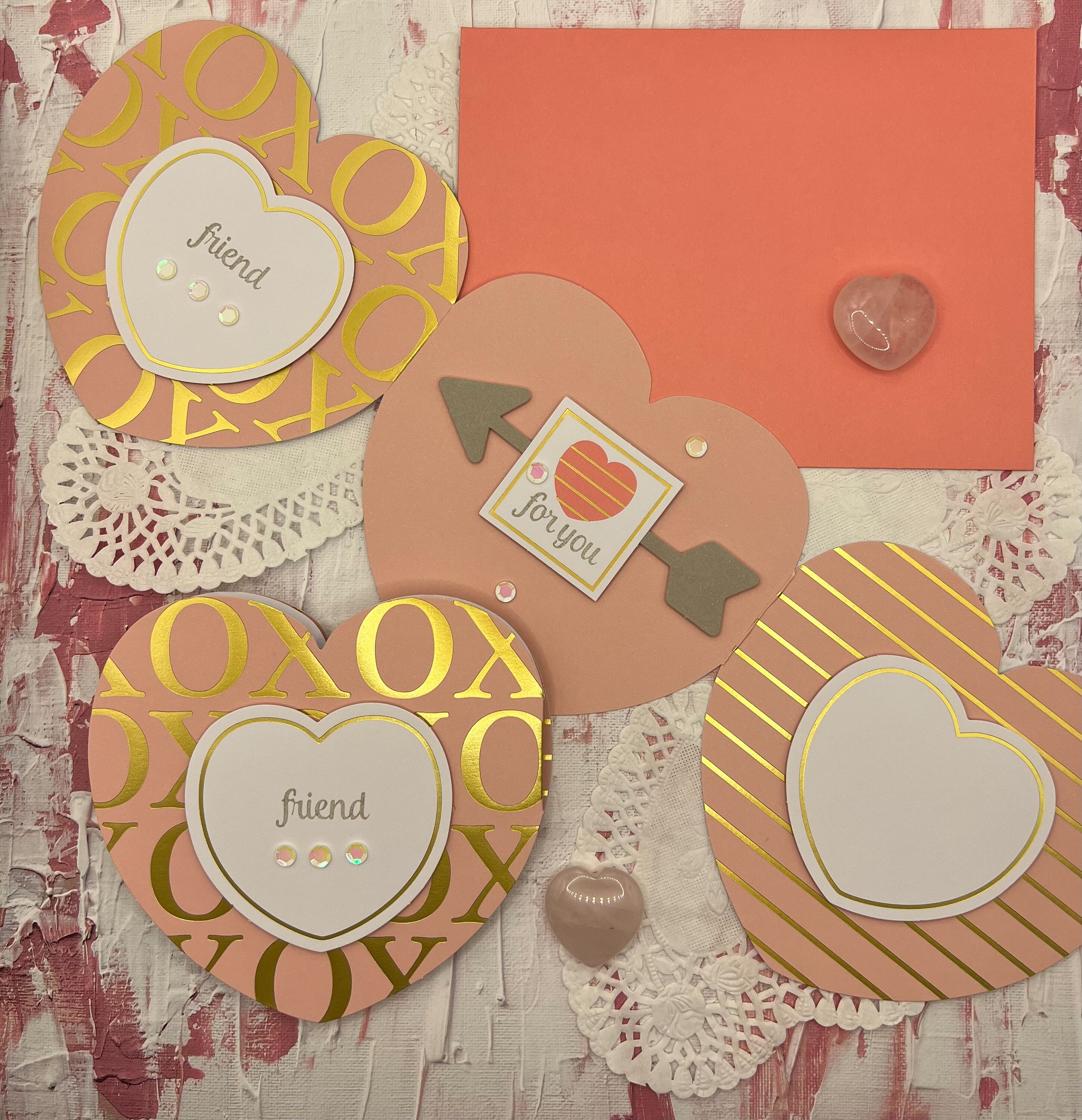 Handmade Heart Shaped Valentine Card - Etsy