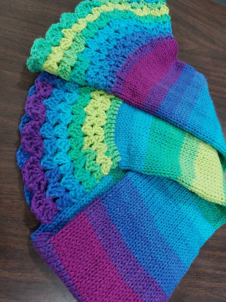 Rainbow Scarf - Etsy