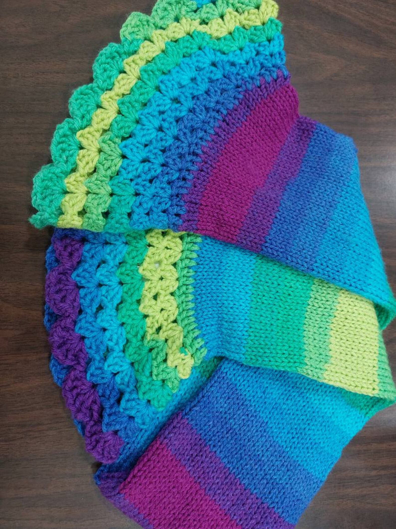 Rainbow Scarf - Etsy
