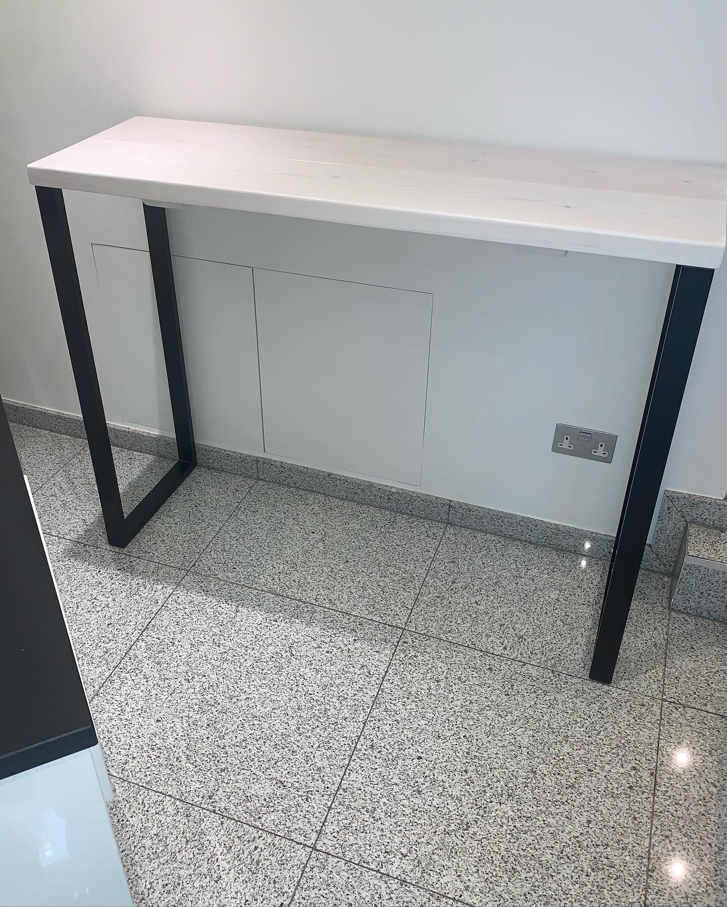 White Breakfast Bar Kitchen Table Kitchen Worktop Table With - Etsy UK