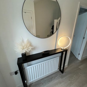 Black Console Table With Handmade Industrial Steel Legs | Hallway Table ...