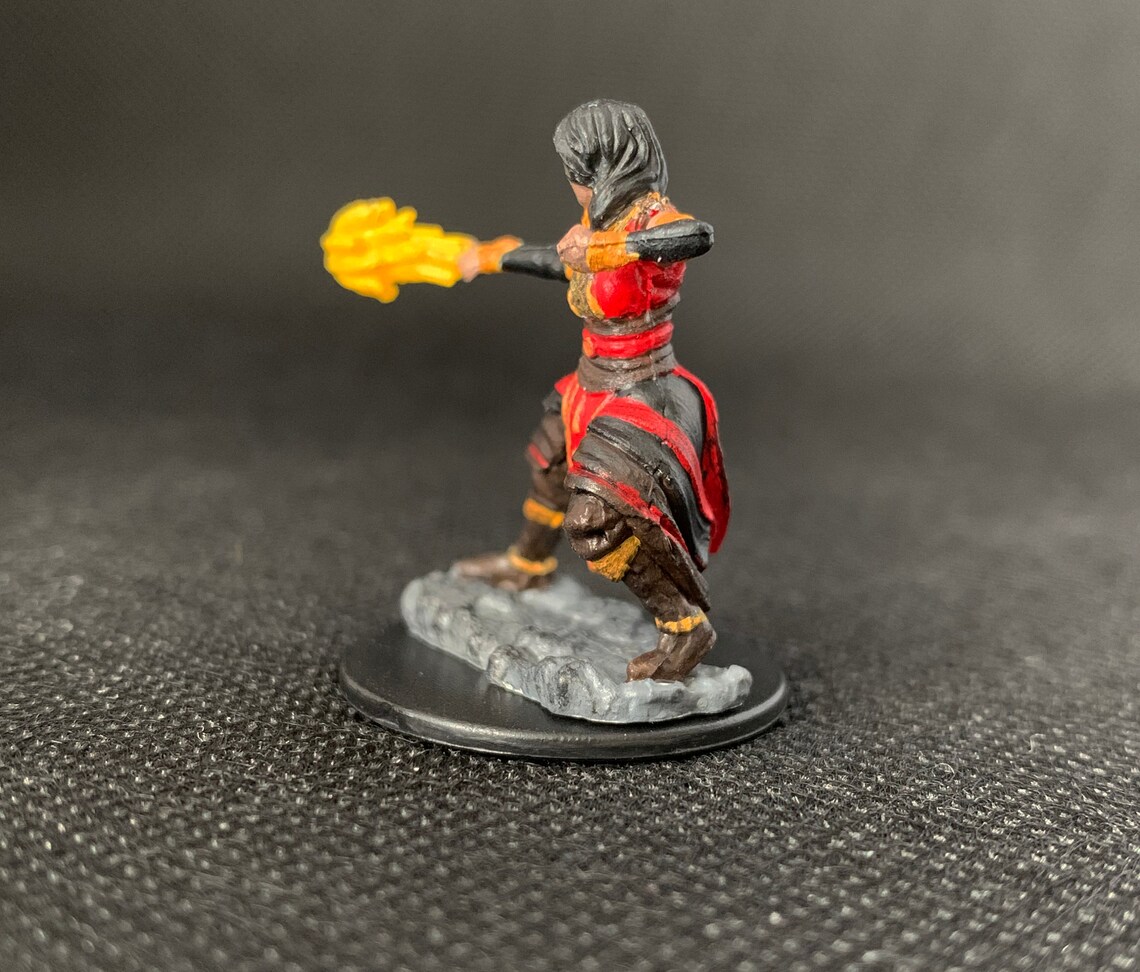 Female Half-elf Monk Painted D&D Miniature - Etsy