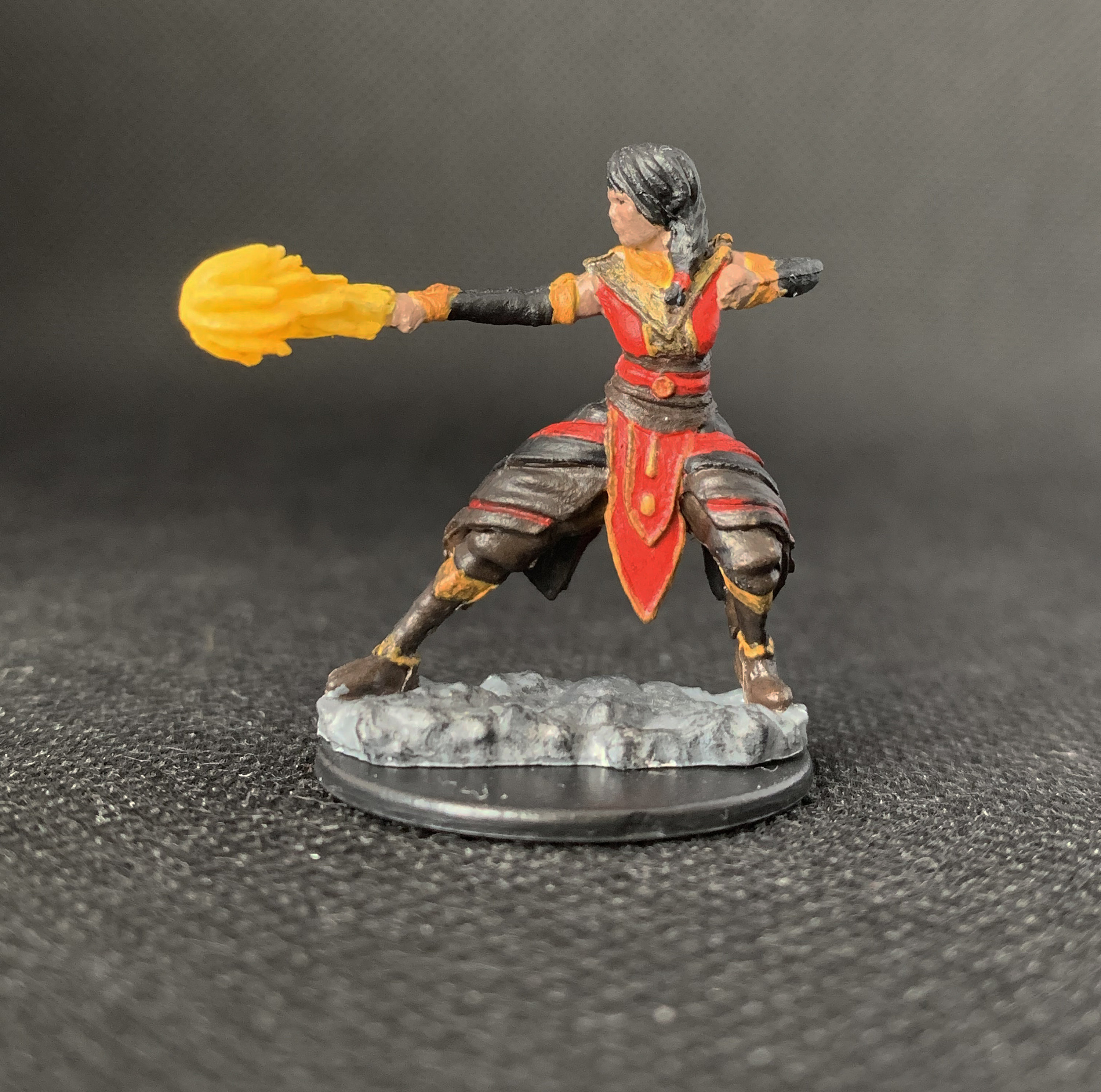 Female Half-elf Monk Painted D&D Miniature - Etsy