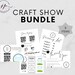 Craft Show Bundle Display, Small Business Marketing Template,price List ...