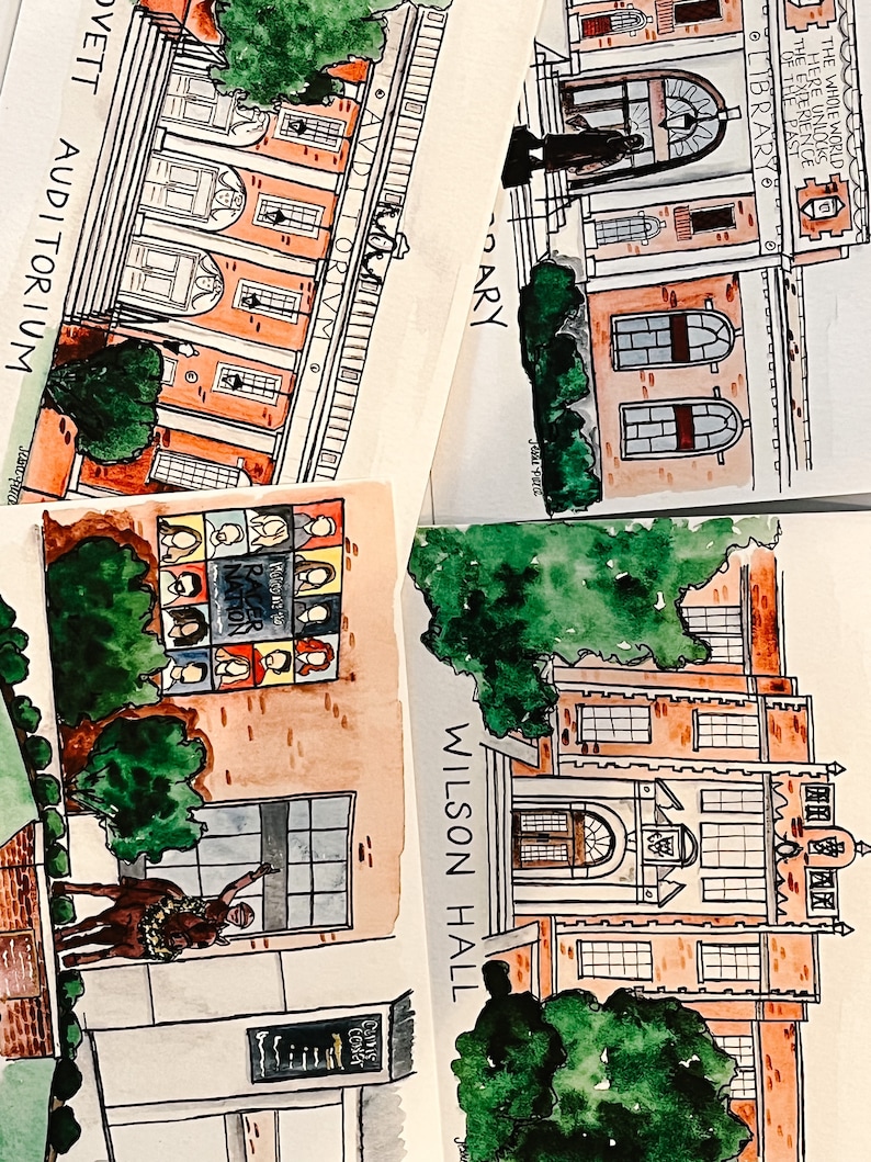 Wilson Hall MSU, MSU Art Print, Murray Ky,murray State Art, Murray ...