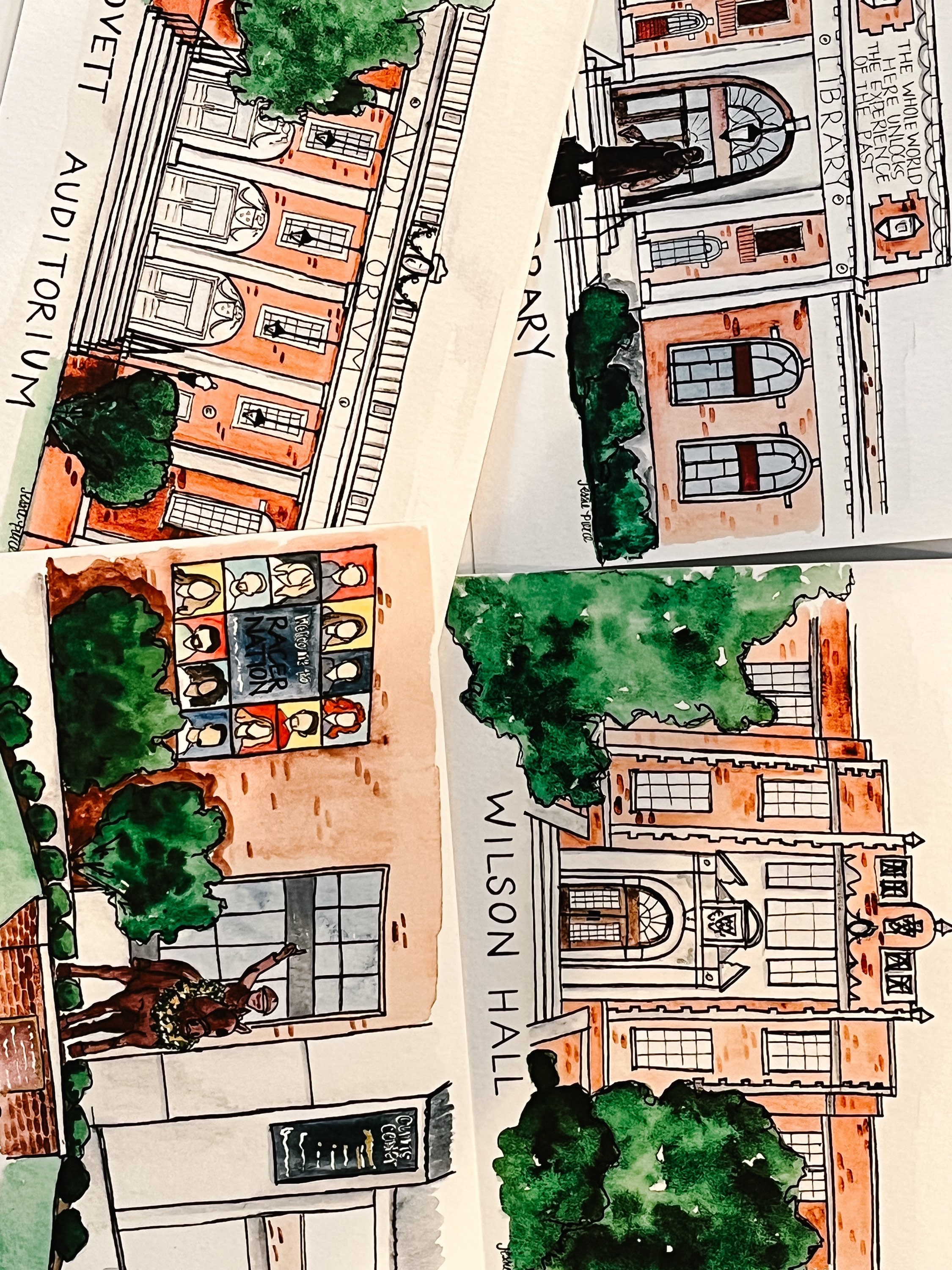 Lovett Auditorium, MSU Art Print, Murray Ky,murray State Art, Murray ...