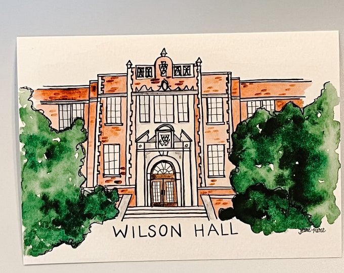 Wilson Hall MSU, MSU Art Print, Murray Ky,murray State Art, Murray ...