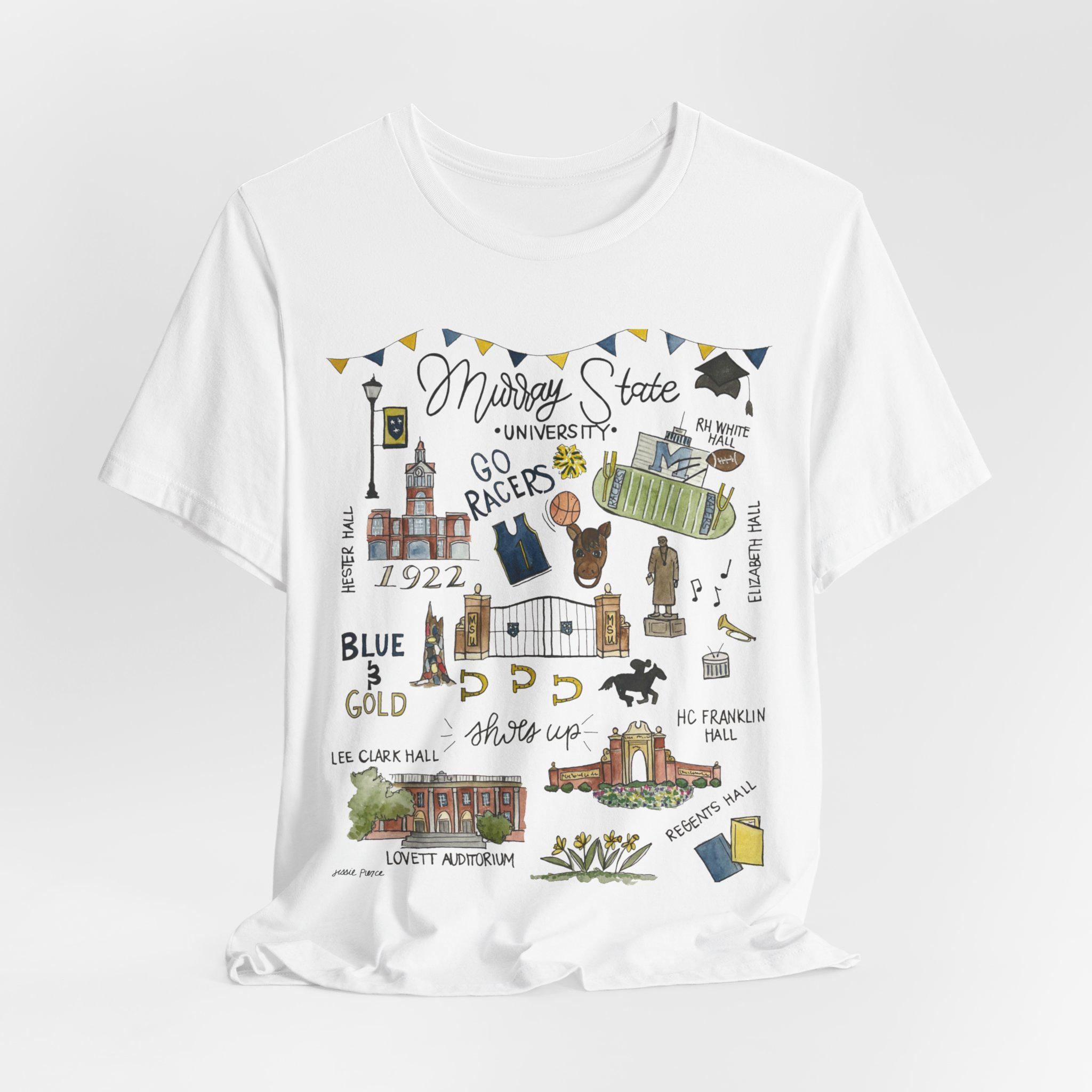 Watercolor Murray, KY T-shirt, MSU Watercolor Tshirt, Murray State ...