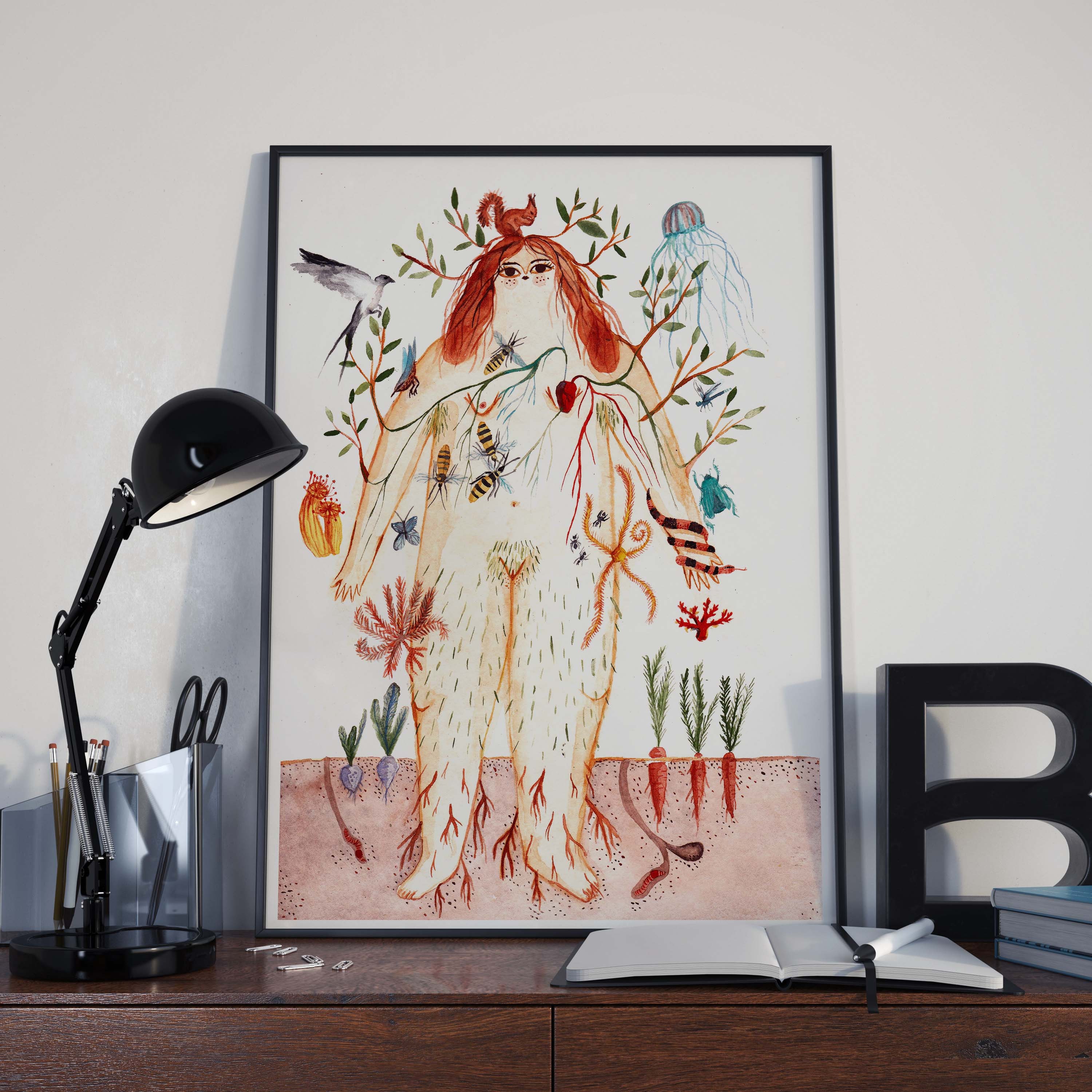 Poster, the Spring, Illustration, Art Print - Etsy