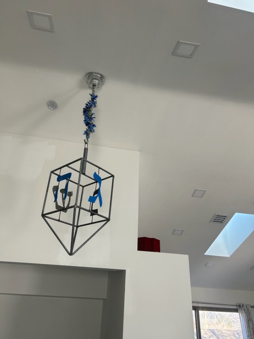 Spinning Chanukah Dreidel Top Ceiling Mounted - Etsy