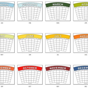 Seasons Circle Printable - Etsy