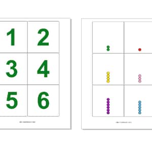 Printable Cards With Pearl Quantity and Number 1 - 100 - Etsy