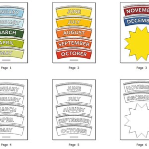 Seasons Circle Printable - Etsy