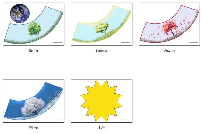 Seasons Circle Printable - Etsy