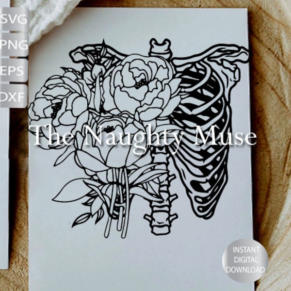 Skeleton Torso Svg - Etsy