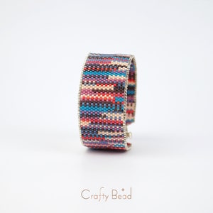 Beading Pattern for Colorful Beaded Bracelet With Mosaic Design in ...