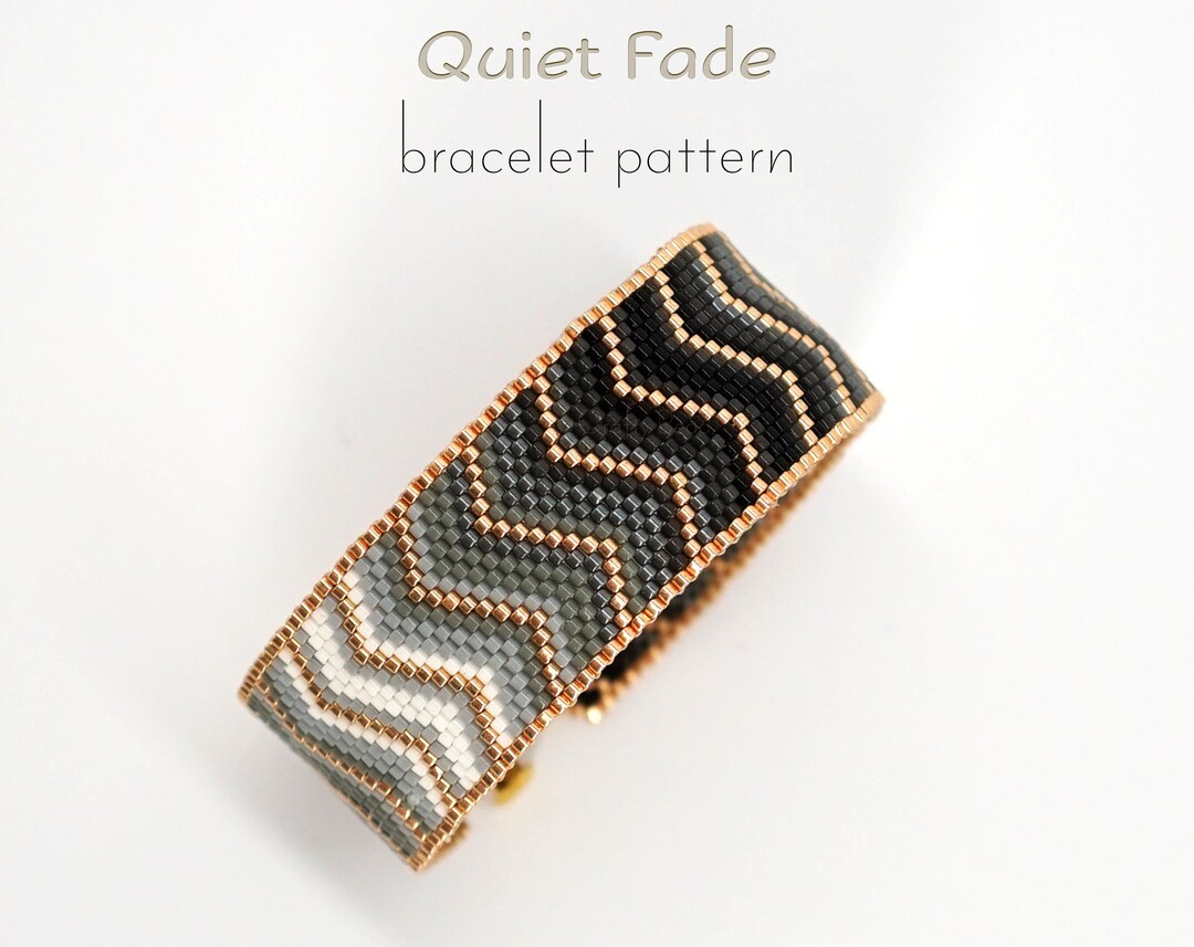 Miyuki Delica Pattern for Peyoted Bracelet With Geometric Zigzag Design ...