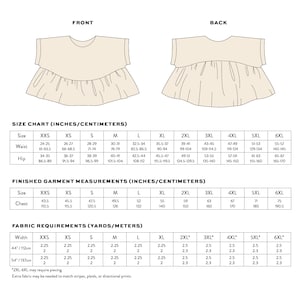 Wave Float Top - PDF Sewing Pattern - Etsy